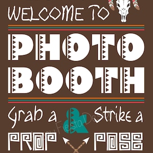 PRINTABLE American Indian Photo Booth Props-native American Photo Props ...