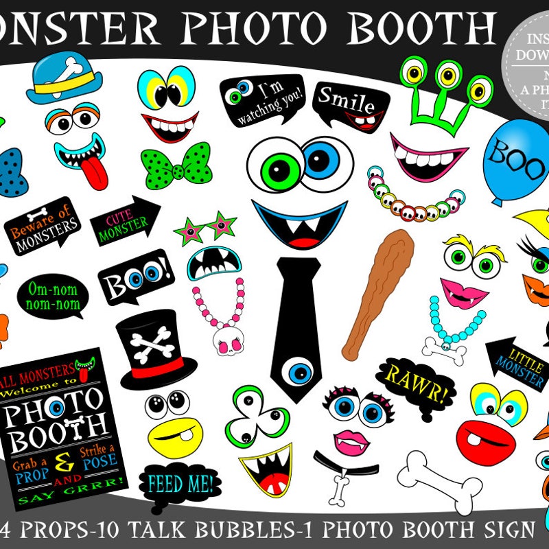 Monster Photo Booth - Etsy
