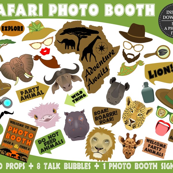 Safari Photo Booth - Etsy