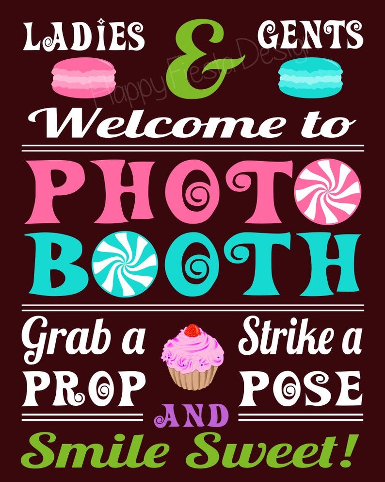 PRINTABLE Sweet Shoppe Photo Booth Props-sweet Shoppe - Etsy