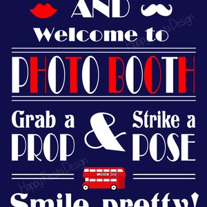 PRINTABLE London Photo Booth Props-london Props-england Props-british ...