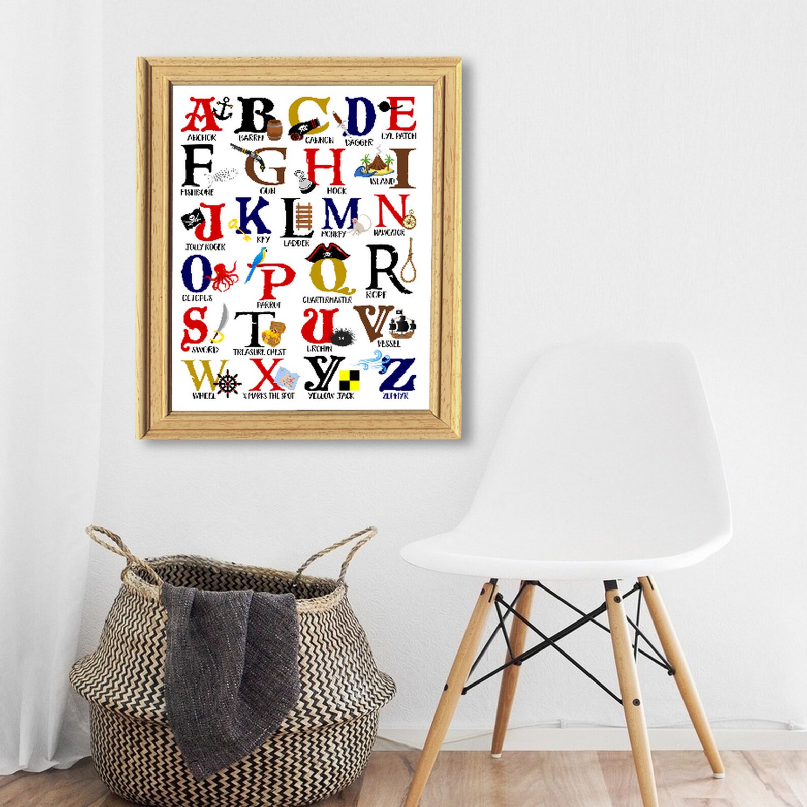 Pirate Alphabet Poster-printable Alphabet-printable Pirate ABC - Etsy