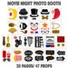 PRINTABLE Movie Night Photo Booth Props–hollywood Photo Props-awards ...