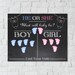 PRINTABLE Baby Gender Voting Chalkboard-baby Shower Game-baby Gender ...
