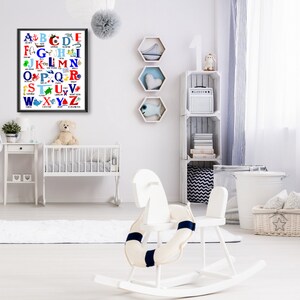 Nautical Alphabet Poster-printable Alphabet-nautical ABC Poster-sailor ...