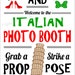 PRINTABLE Italy Photo Booth Propsitaly Travel Props-italian - Etsy