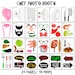 PRINTABLE Chef Photo Booth Props-chef Photo Props-cooking Props-chef ...