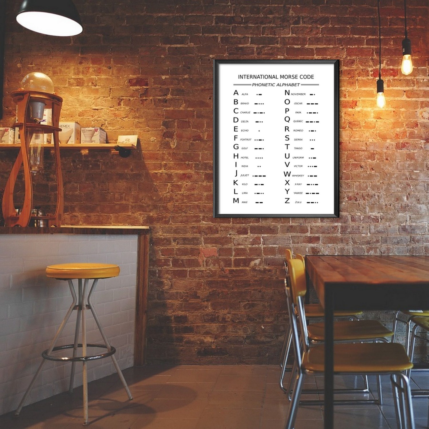 International Morse Code Alphabet Poster-Phonetic Alphabet | Etsy