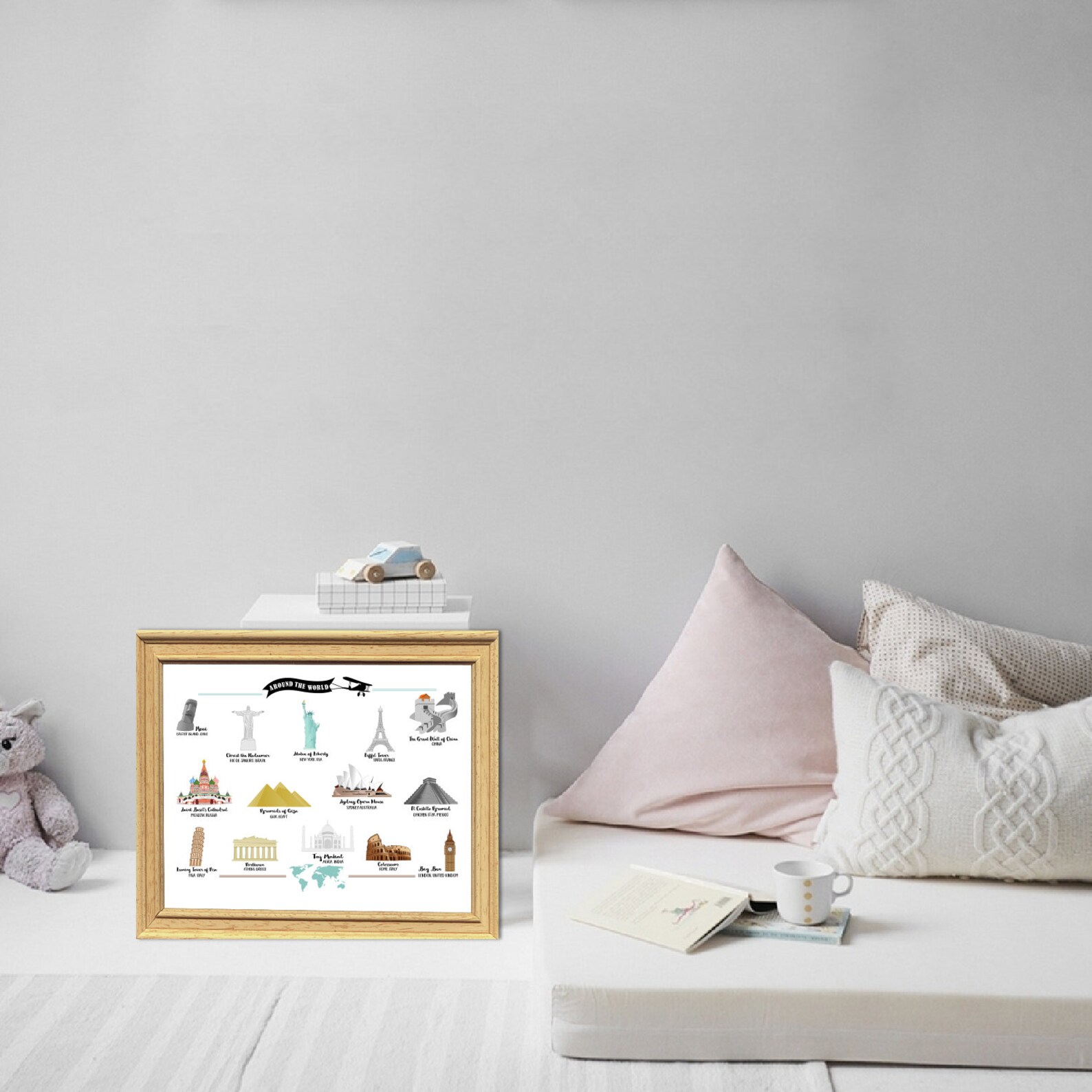 Printable World Landmarks Poster-adventure Print-monuments of - Etsy