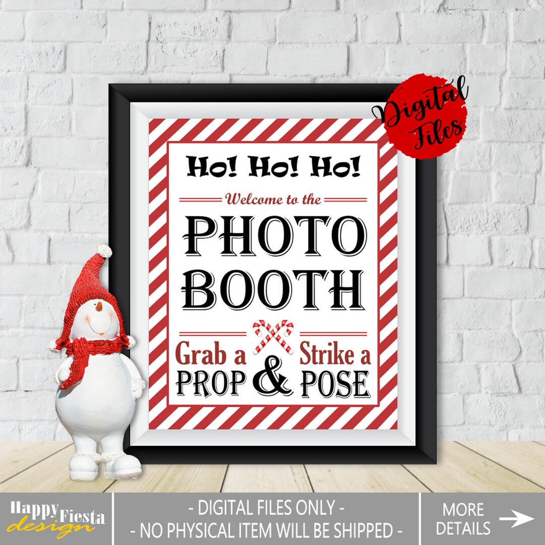 PRINTABLE Christmas Photo Booth Sign-christmas Signchristmas - Etsy