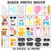 PRINTABLE Baker Photo Booth Propsprintable Baking Props-printable ...