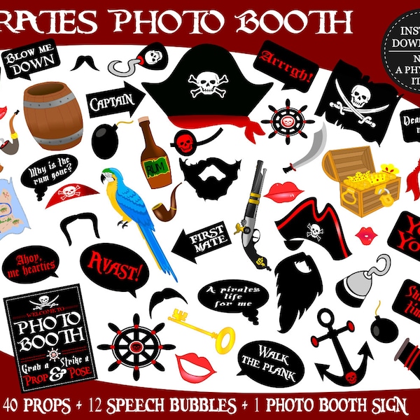 Pirate Photo Booth - Etsy