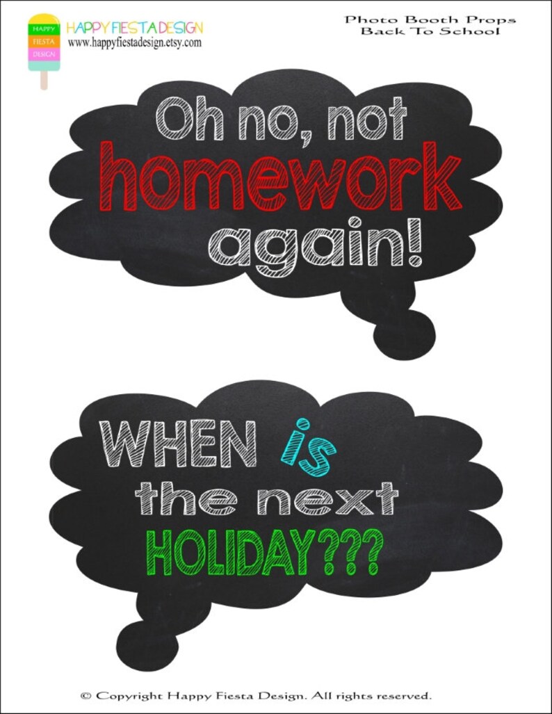 PRINTABLE Back to School Photo Booth Props-1st Day of - Etsy Canada