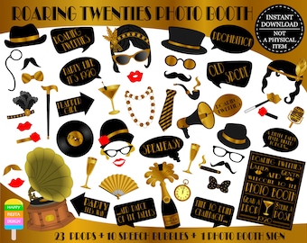 Roaring 20s Party Bingo Game 30 Cards 1920s Pop Culture. - Etsy