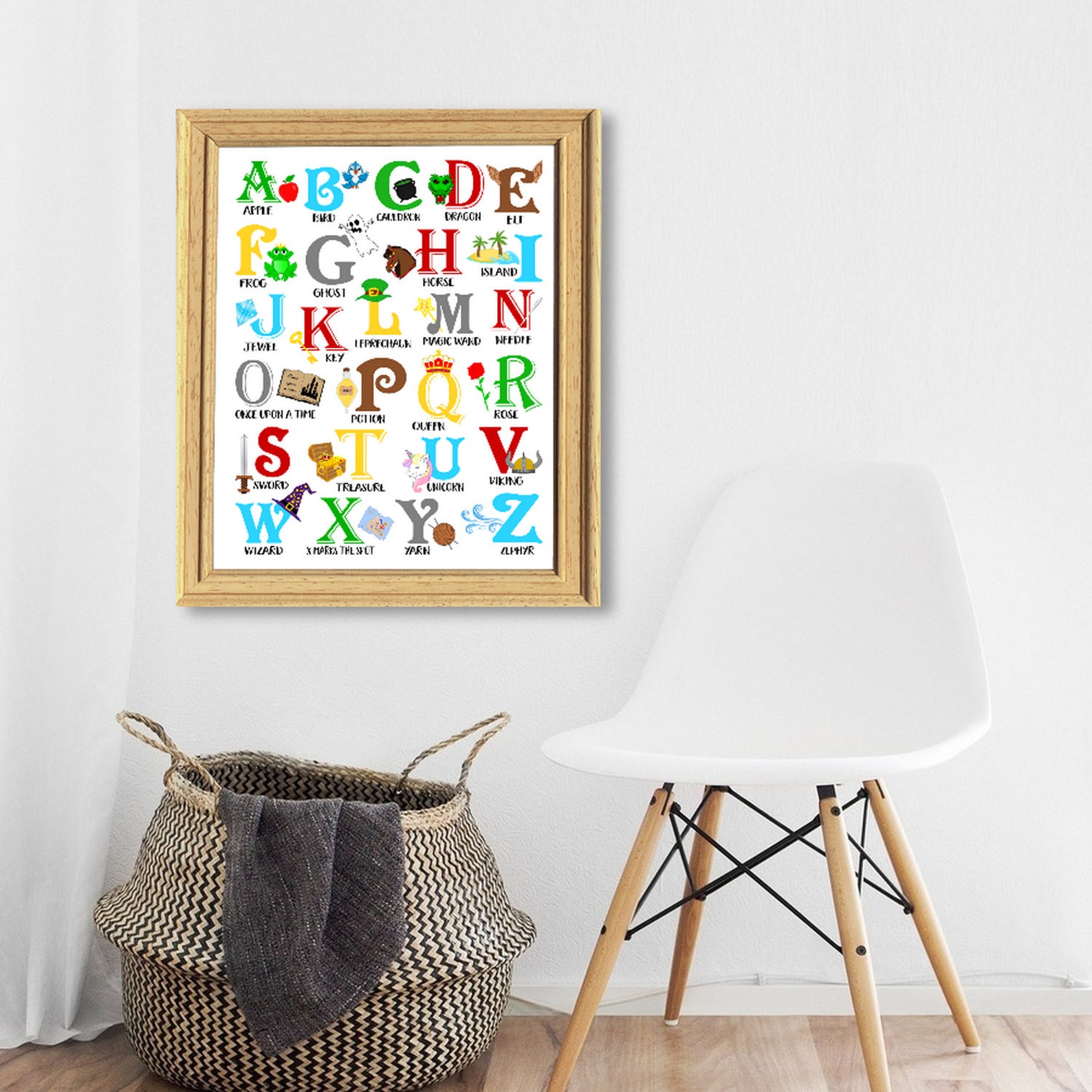 Fairy Tale Alphabet Poster-printable Alphabet-printable Fairy | Etsy