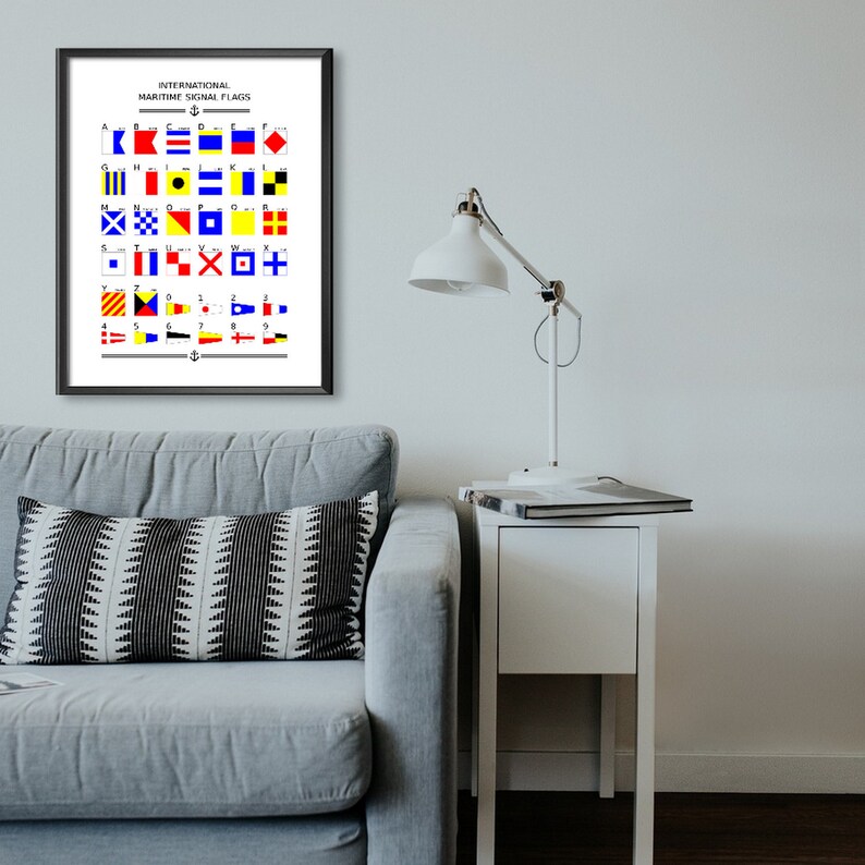 International Maritime Signal Flags Poster-nautical - Etsy