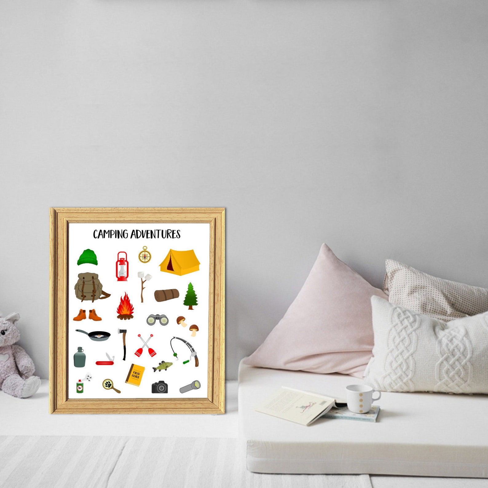 Printable Camping Adventure Print-kids Camping Print-happy Camper ...