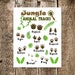Printable Animal Tracks Print-jungle Animals Poster-outdoor Adventure ...