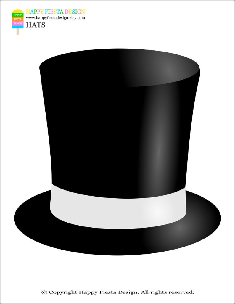 PRINTABLE Hats Photo Booth Props-printable Hat Photo | Etsy