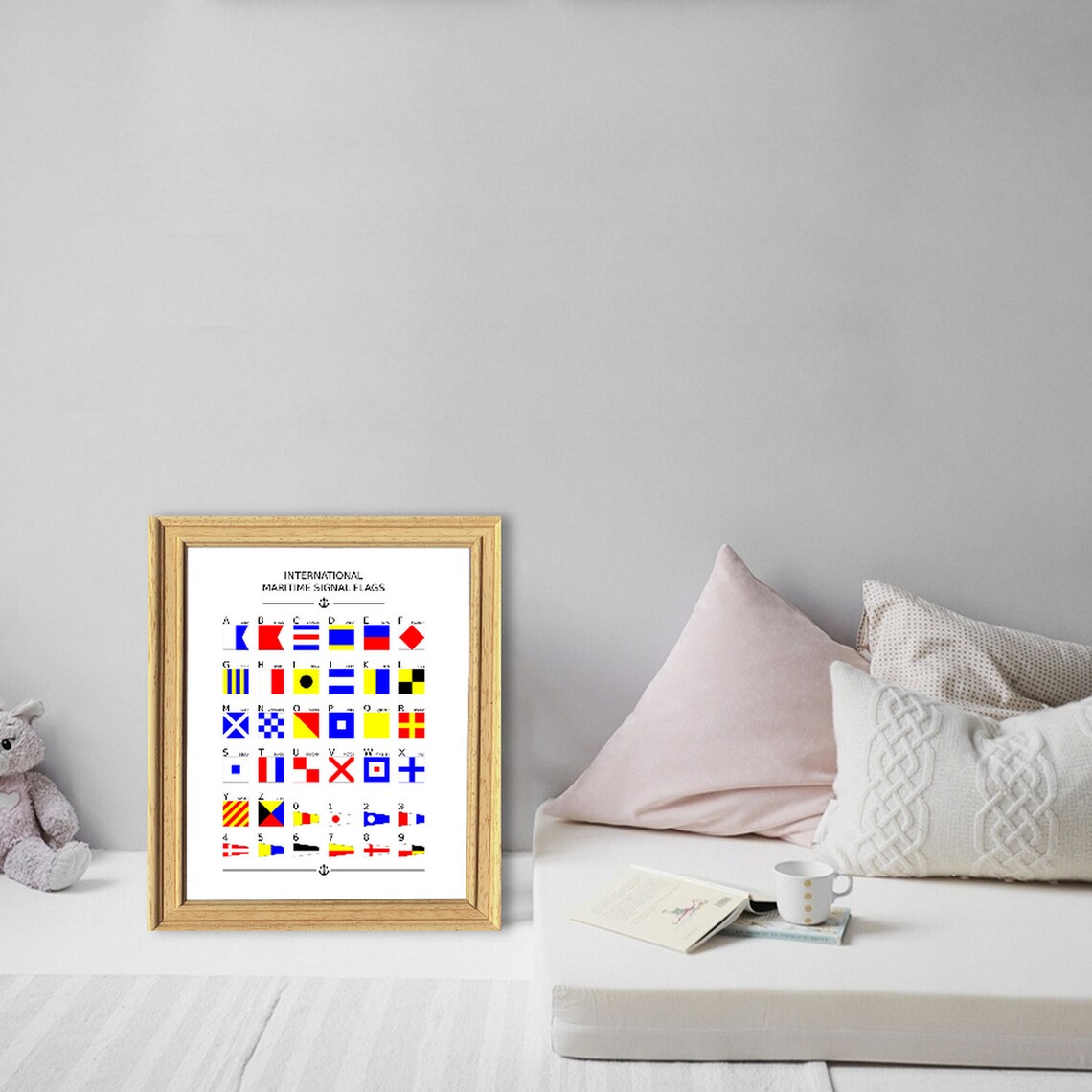 International Maritime Signal Flags Poster-nautical Alphabet-nautical ...