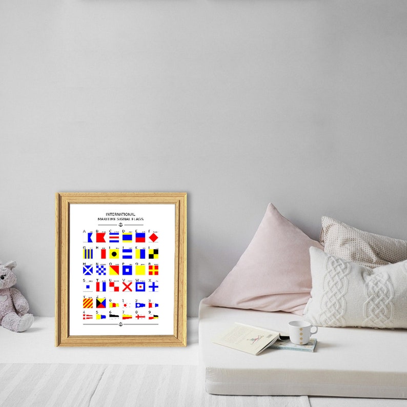 International Maritime Signal Flags Poster-nautical - Etsy