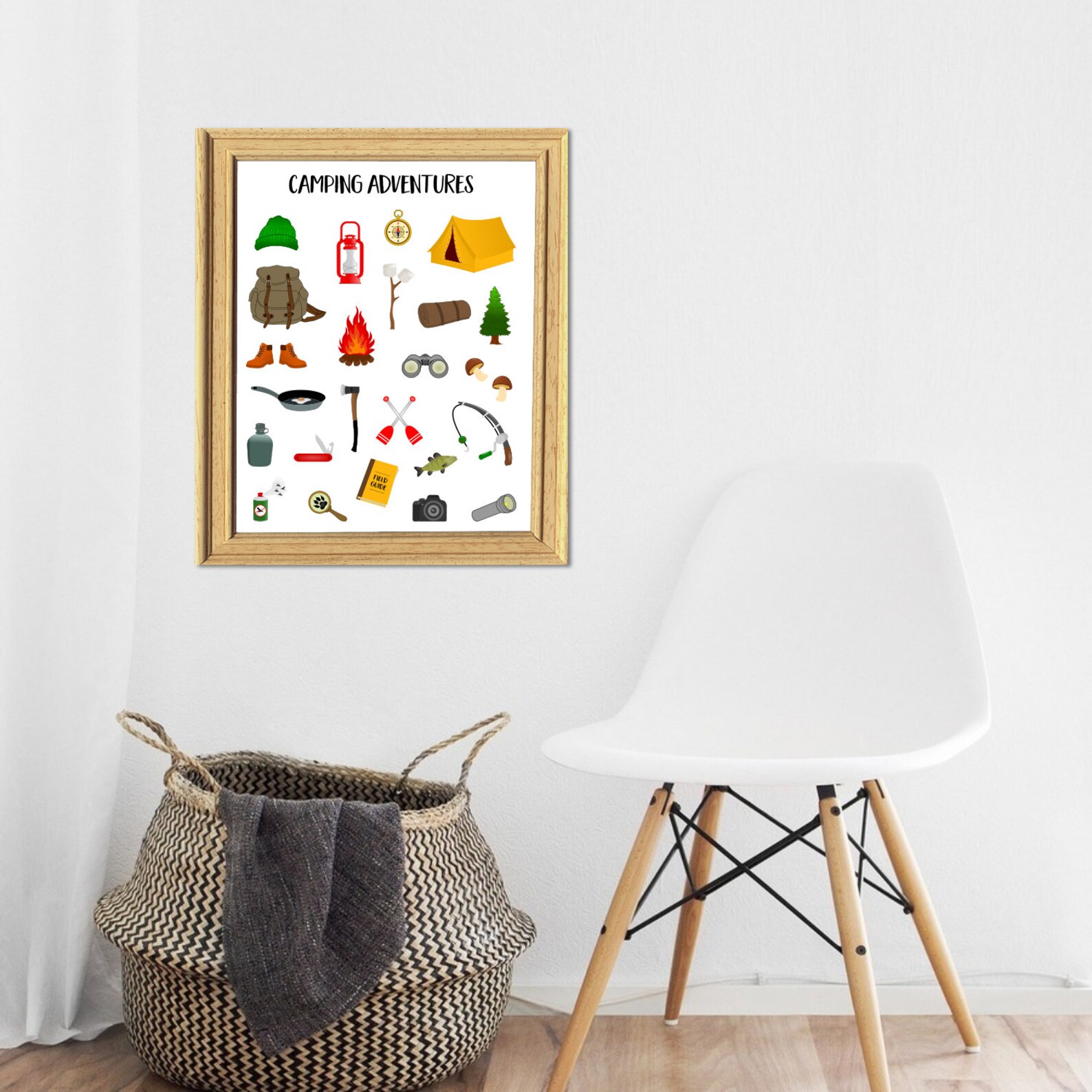 Printable Camping Adventure Print-kids Camping Print-happy Camper ...