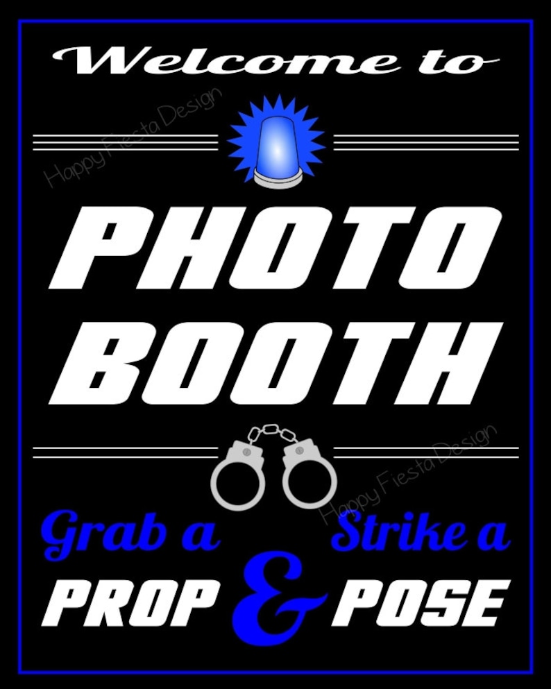 PRINTABLE Police Photo Booth Props-robber Photo Props-police Props-cop ...