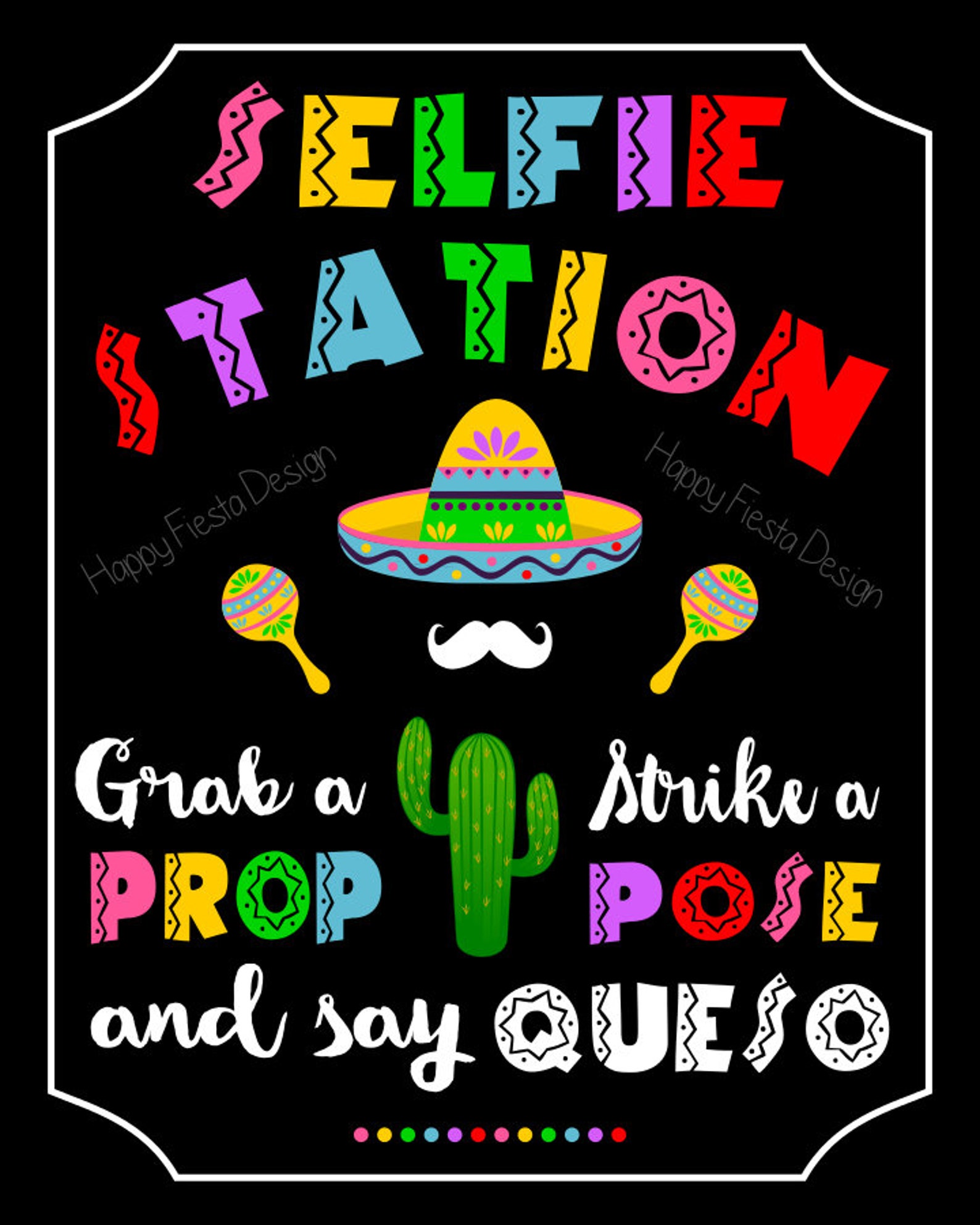 PRINTABLE Cinco De Mayo Photo Booth Propsprintable Fiesta - Etsy