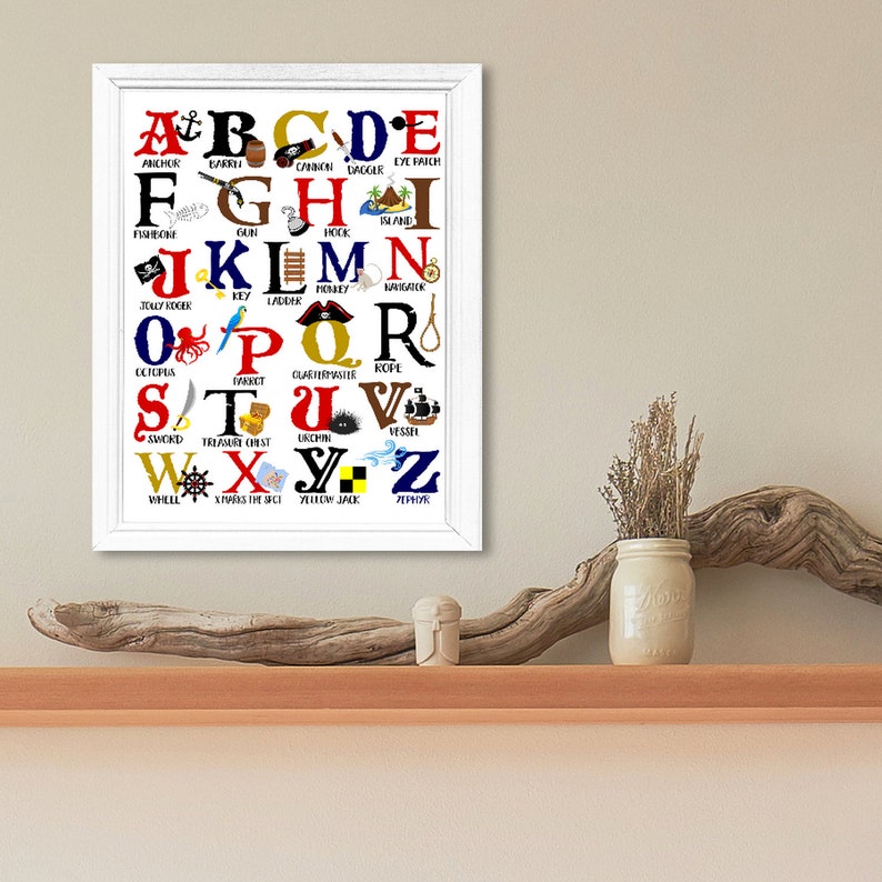 Pirate Alphabet Poster-printable Alphabet-printable Pirate ABC - Etsy UK