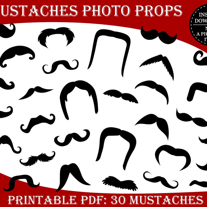 Mustache Photo Props - Etsy