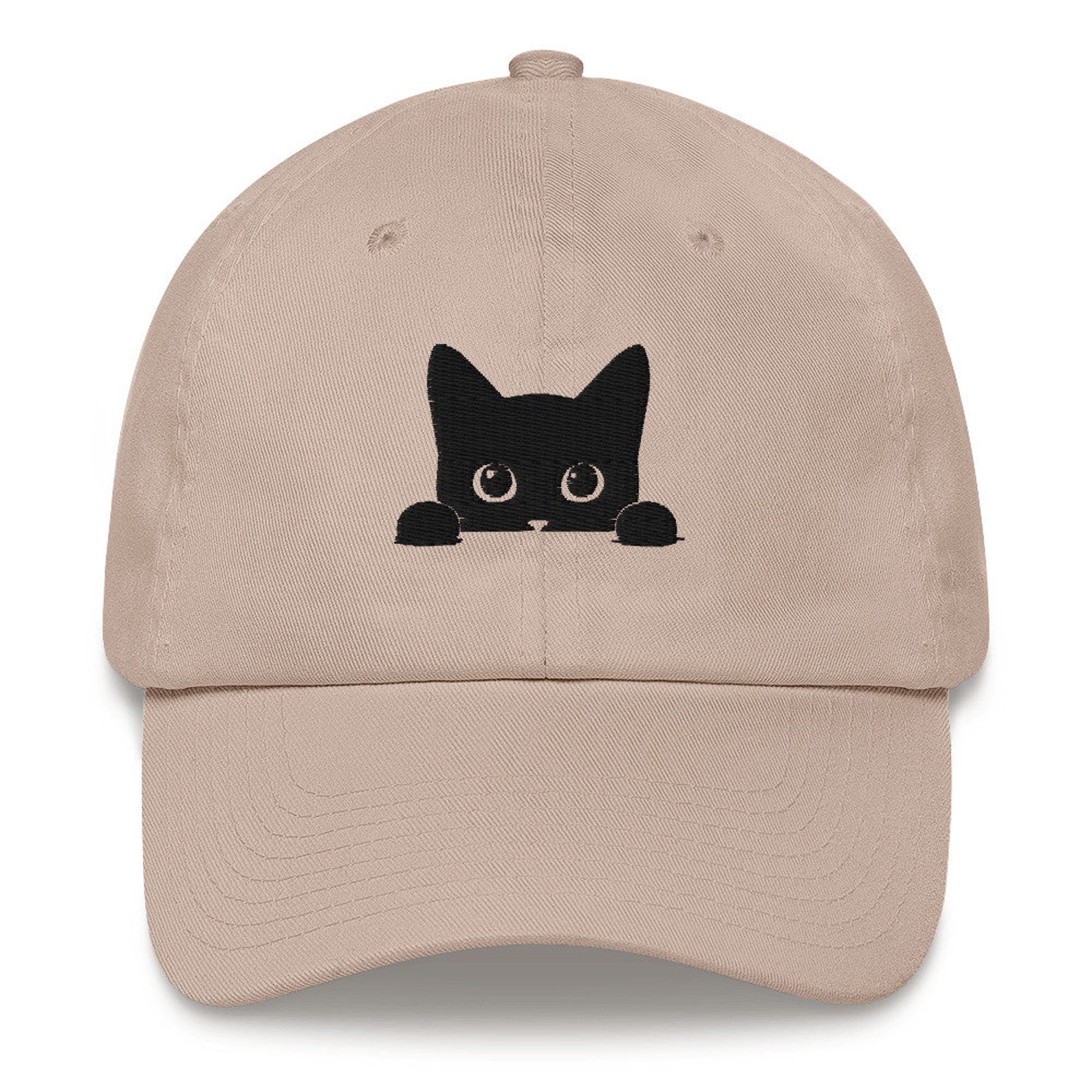 Cat Hat, Peeking Cat Hat, Cat Baseball Cap, Embroidered Hat, Gift for ...
