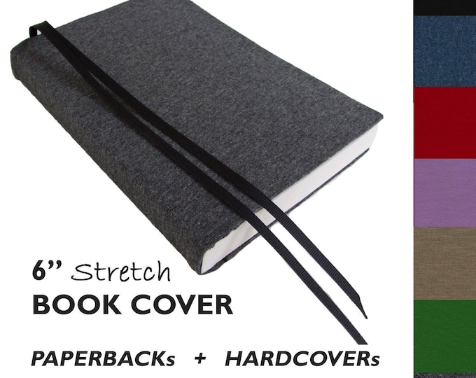 STRETCH Book Covers, Book Sock, Book Sleeve, Fabric Book Cover, Bible ...