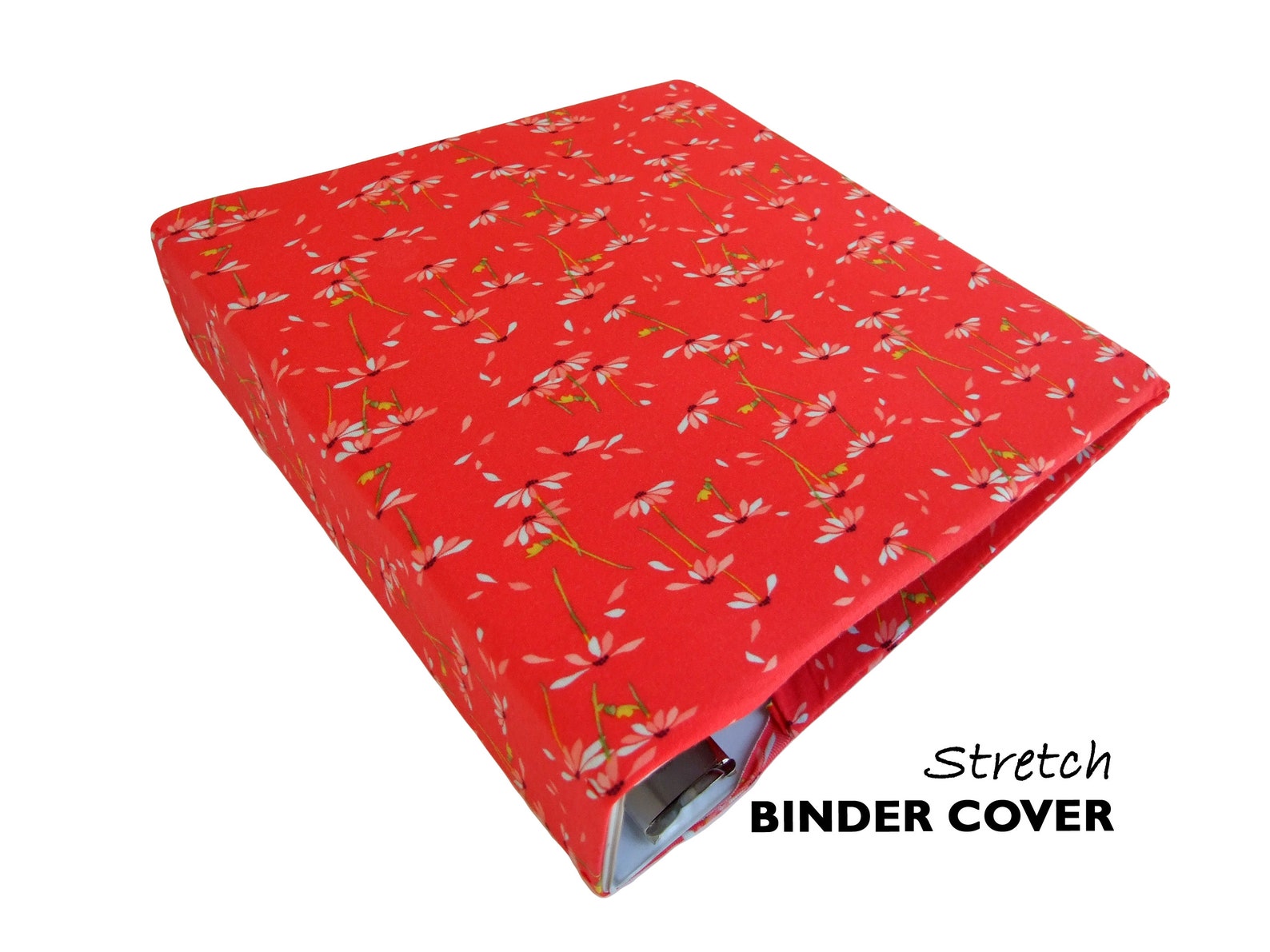 Stretch FLORAL BINDER COVER You Choose Fabric Binder Cover, 3 Ring ...
