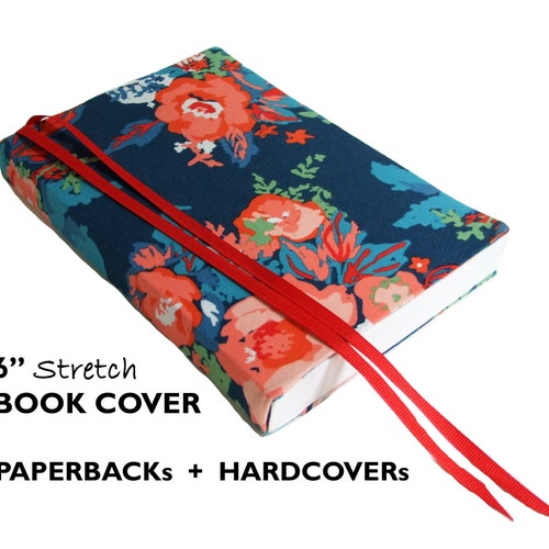 6 Stretch Fabric Book Cover for Paperbacks or Hardcover - Etsy