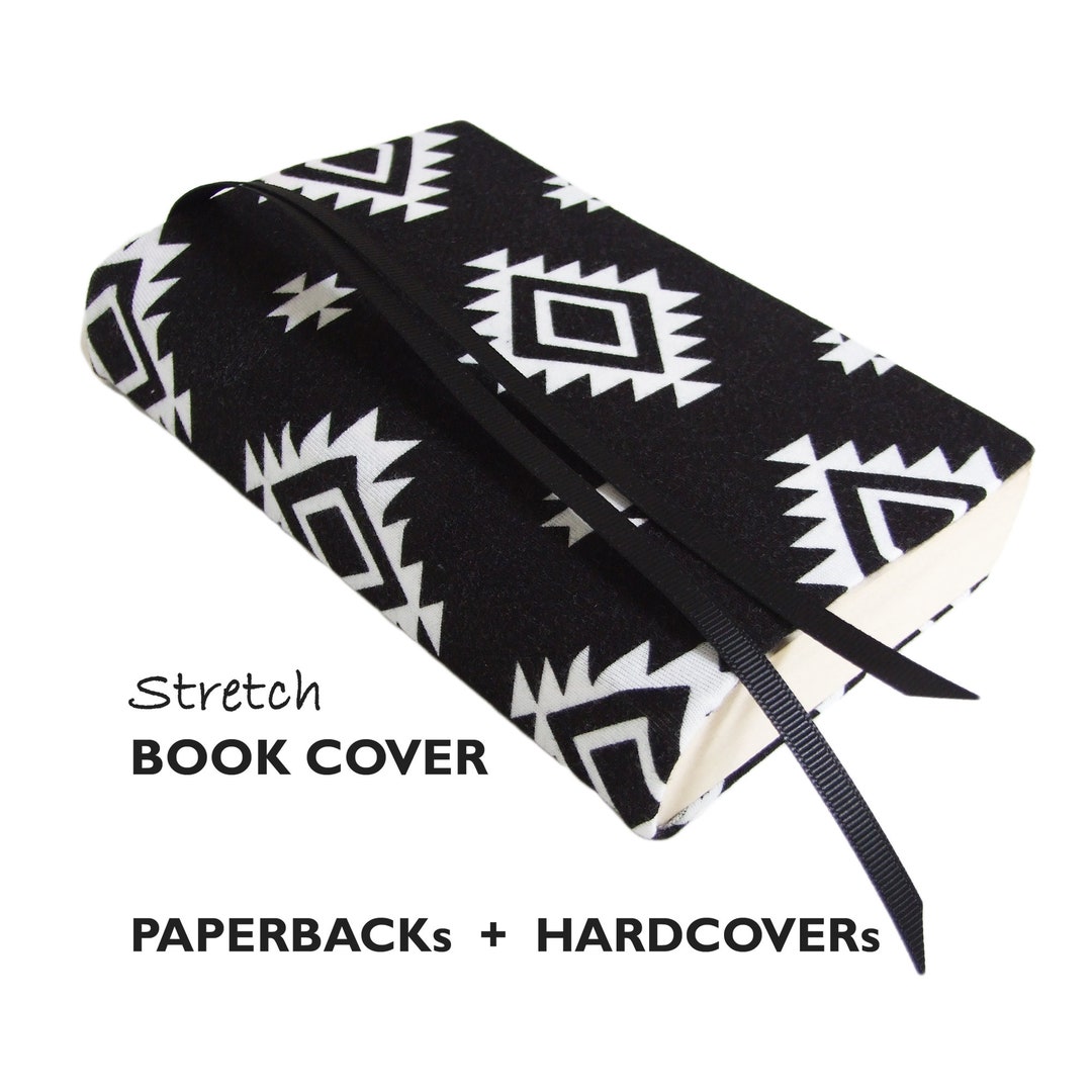 Small Book Cover, Paperback Book Cover B&W SOUTHWEST Book Sleeve for ...