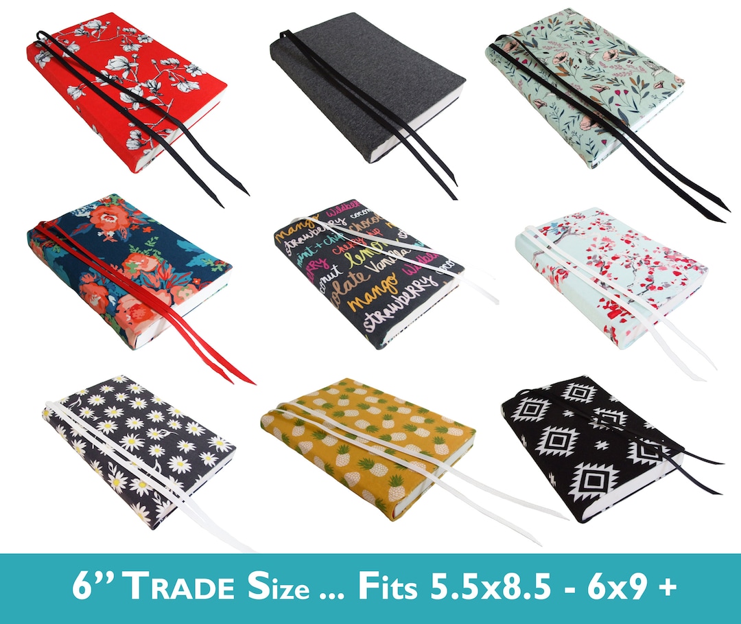6" Stretch Fabric Book Cover for Paperbacks or Hardcover Books ...