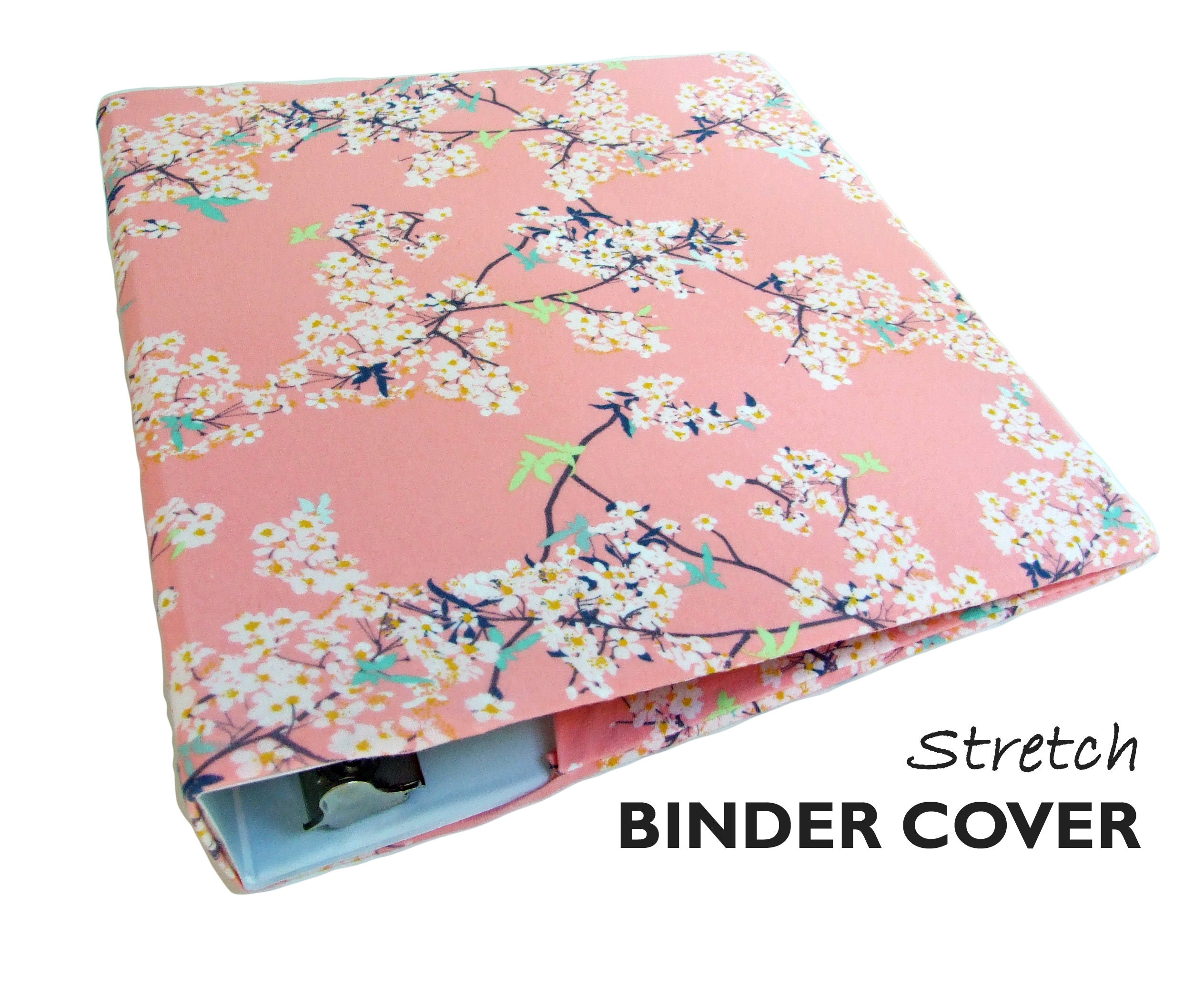 FLORAL BINDER COVER Stretch Fabric Binder Cover 3 Ring Binder | Etsy