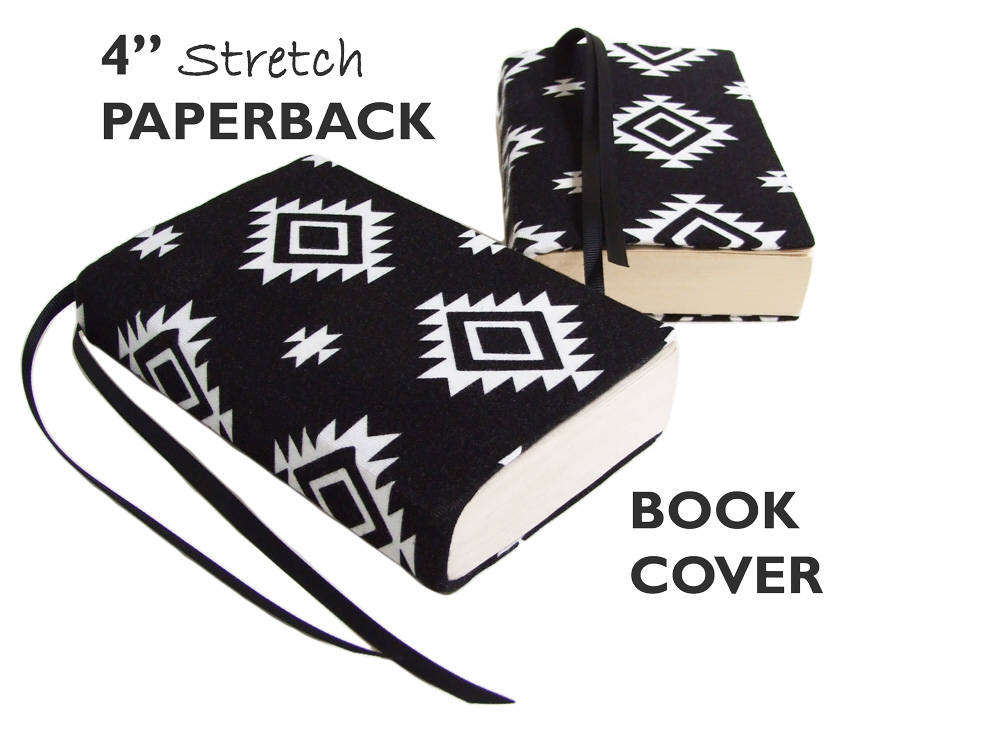 Small Book Cover Paperback Book Cover B&W SOUTHWEST 4 | Etsy