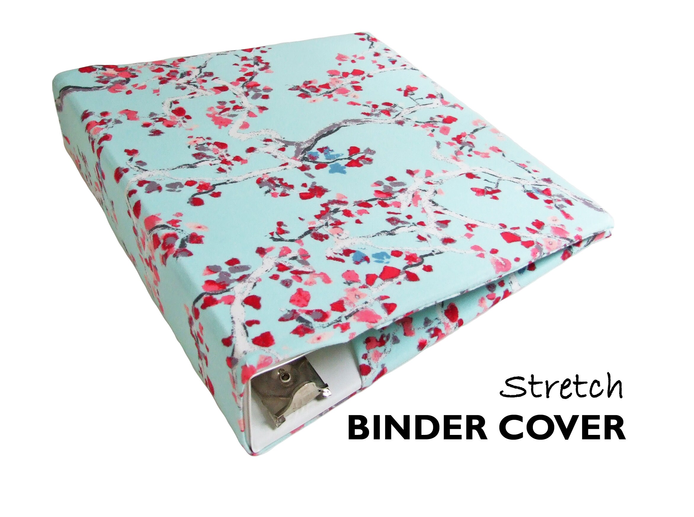 FLORAL BINDER COVER Stretch Fabric Binder Cover, 3 Ring Binder Cover ...
