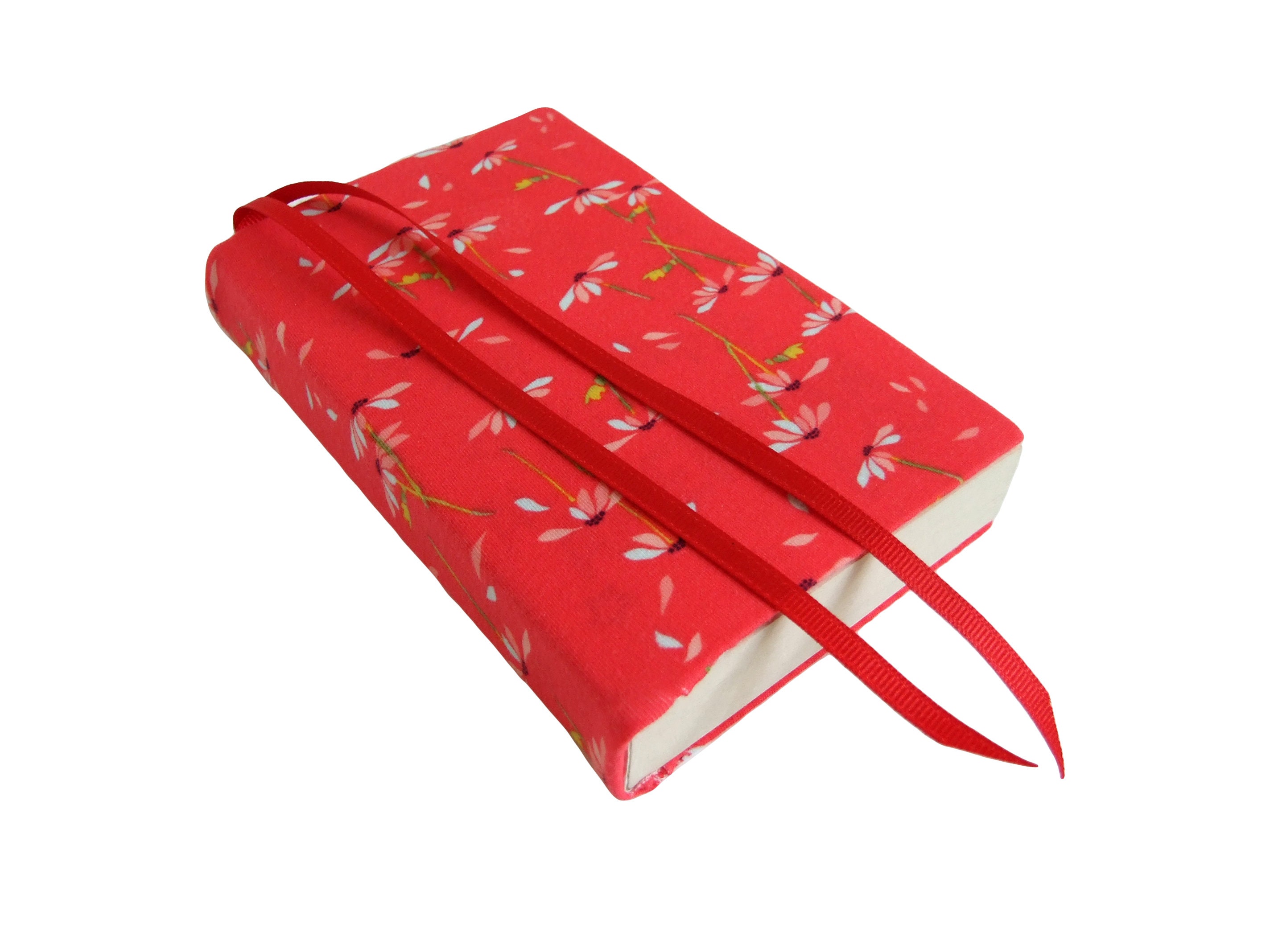 Floral Fabric Book Cover in 4