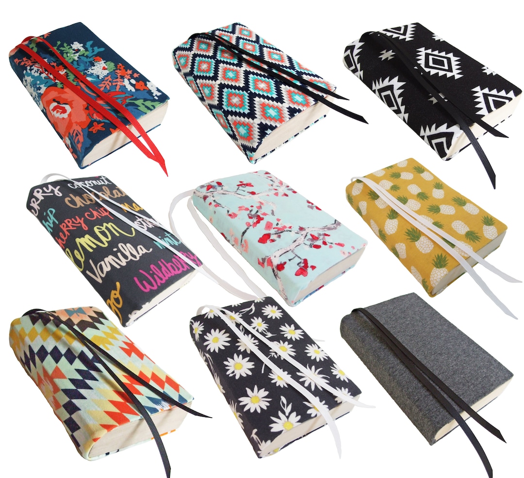 4" Paperback Book Cover, Book Sleeve MASS MARKET Fabric Book Cover ...