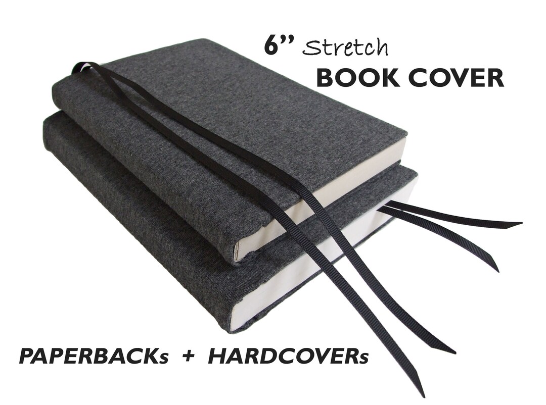 Paperback Book Sleeve Hardback Book Cover DARK GREY HEATHER - Etsy