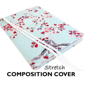 Floral Fabric Book Cover in 4 CHERRY BLOSSOMS Stretch - Etsy