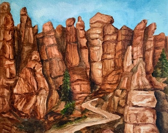 Bryce Canyon National Park Poster Bryce Canyon Art Vertical - Etsy