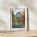 Yosemite National Park Art Print | Half Dome | Watercolor Fall ...