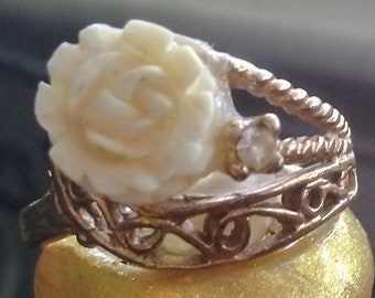 Carved faux ivory | Etsy