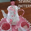 Playhouse Tea Set Sewing Pattern and Tutorial. Quilt Teacup Teapot ...