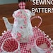 Playhouse Tea Set Sewing Pattern and Tutorial. Quilt Teacup Teapot ...