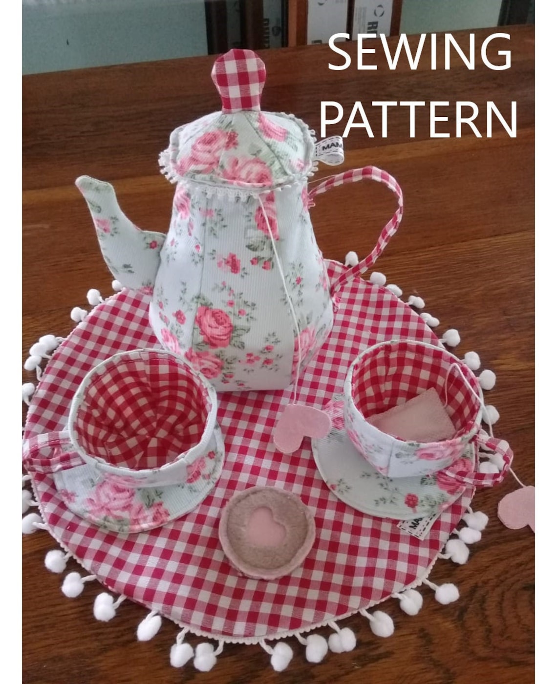 Playhouse Tea Set Sewing Pattern and Tutorial. Quilt Teacup Teapot ...