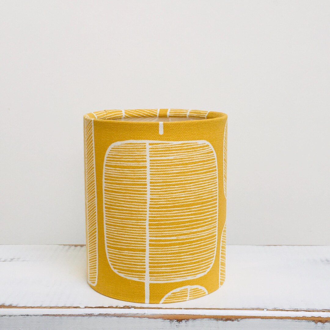 Fabric Lantern, Lantern, Fairy Lights, Handmade Lantern, Mustard ...